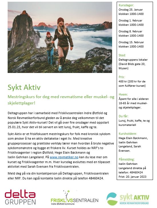 Velkommen til kurs for deg med revmatisme eller muskel- og ...